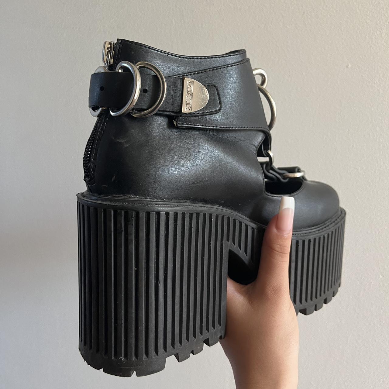 killstar mary jane platforms with a 3 inch thick... - Depop