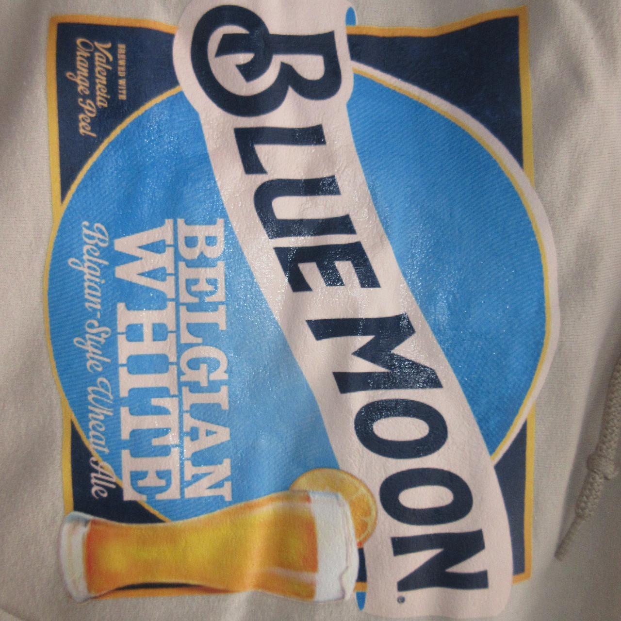 Medium Blue Moon beer hoodie. Very soft material and... - Depop