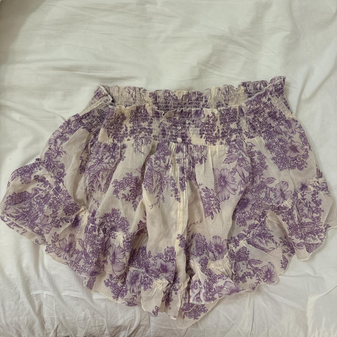 Free people float shorts - purple Never worn -... | Depop