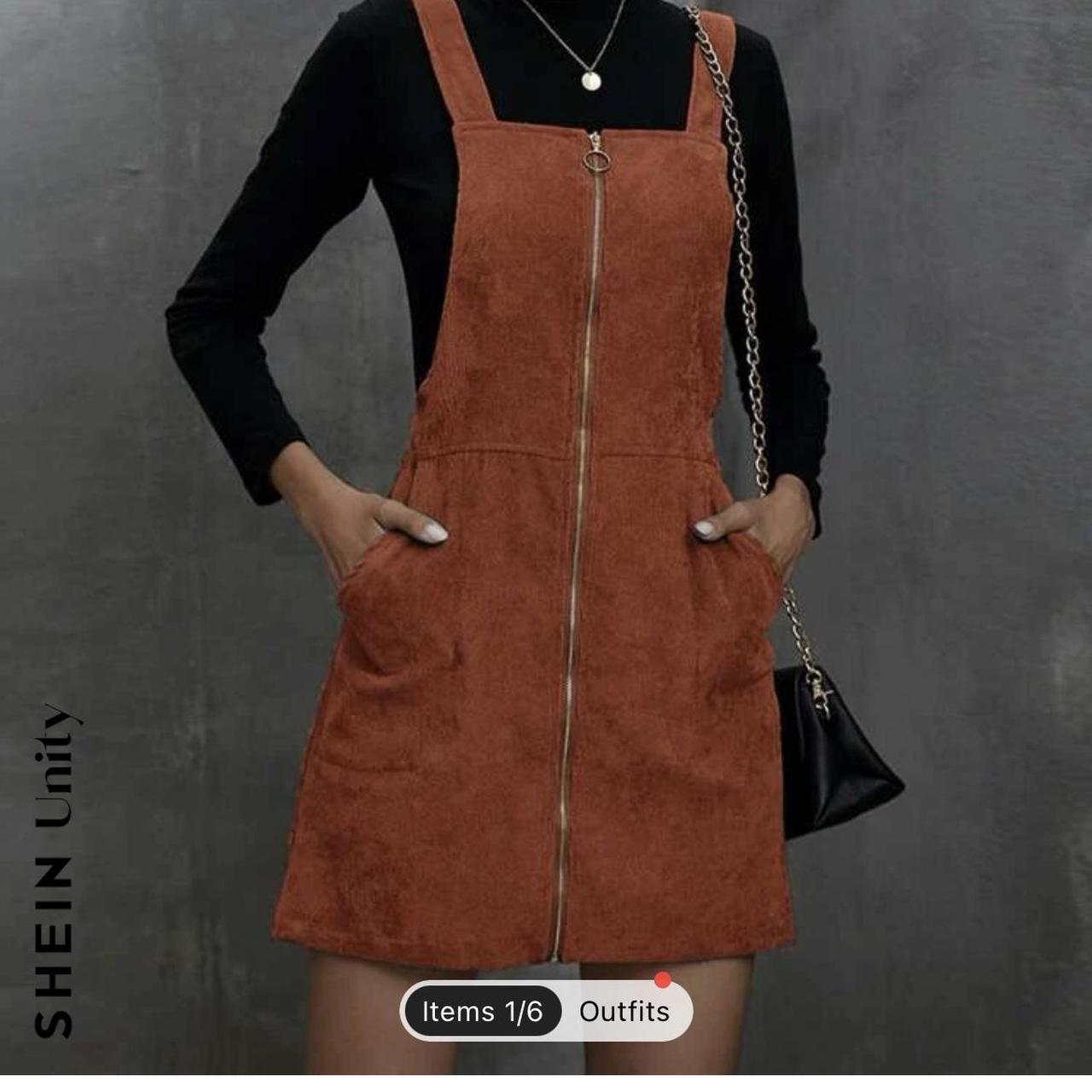 SHEIN Women's Brown Dress | Depop