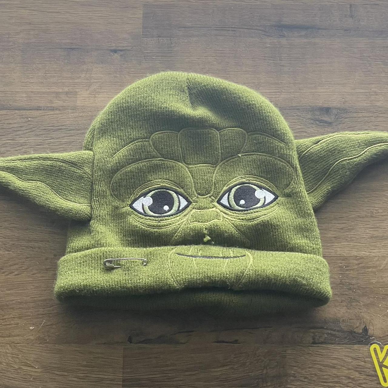 star wars yoda beanie lightly worn #depop #beanie... - Depop