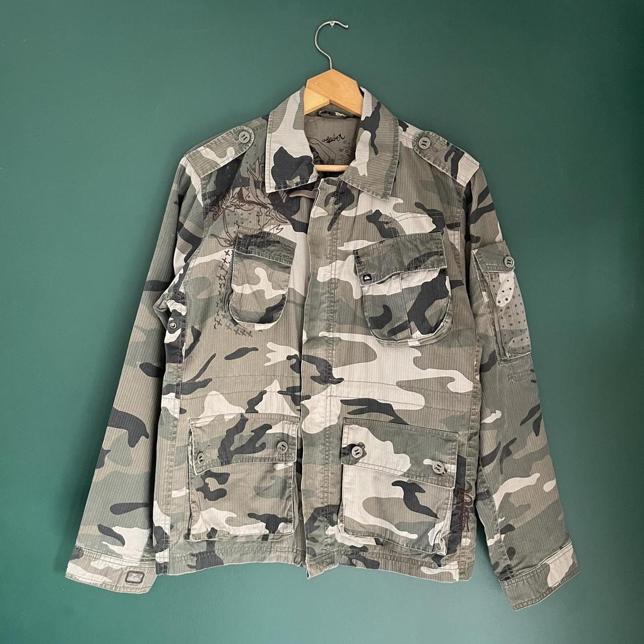 Quiksilver Men's Khaki Jacket | Depop