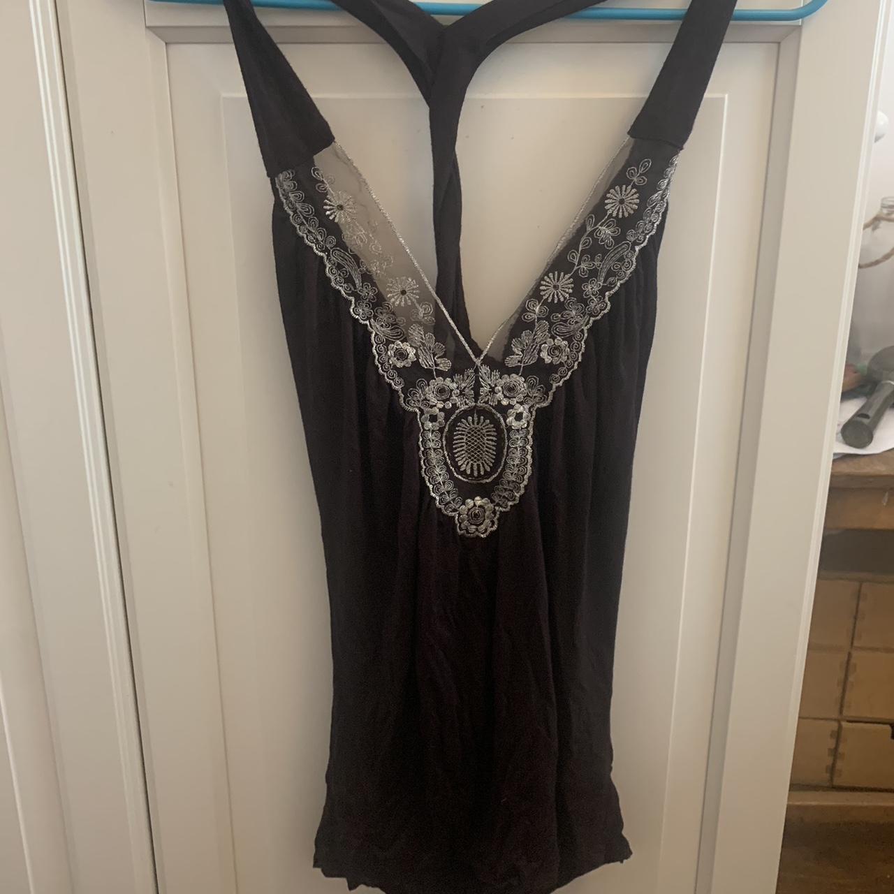 Backless draw string halter top. New with tags - Depop