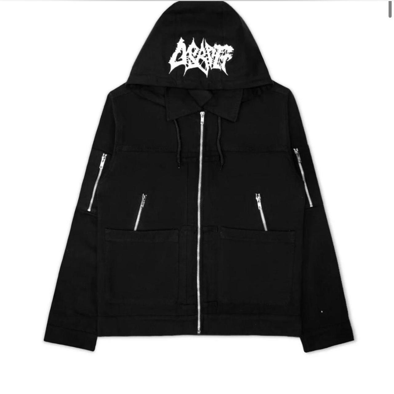 Osbatt hooded denim jacket Worn once perfect... - Depop