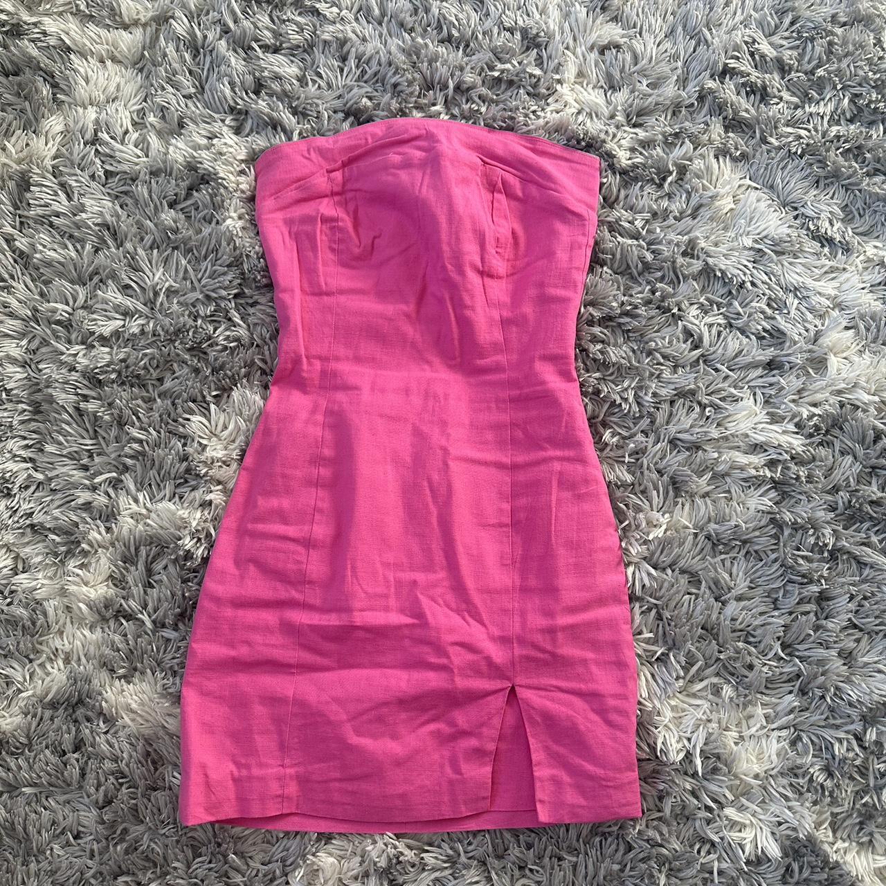 Dollskill pink strapless mini dress #dollskill... - Depop