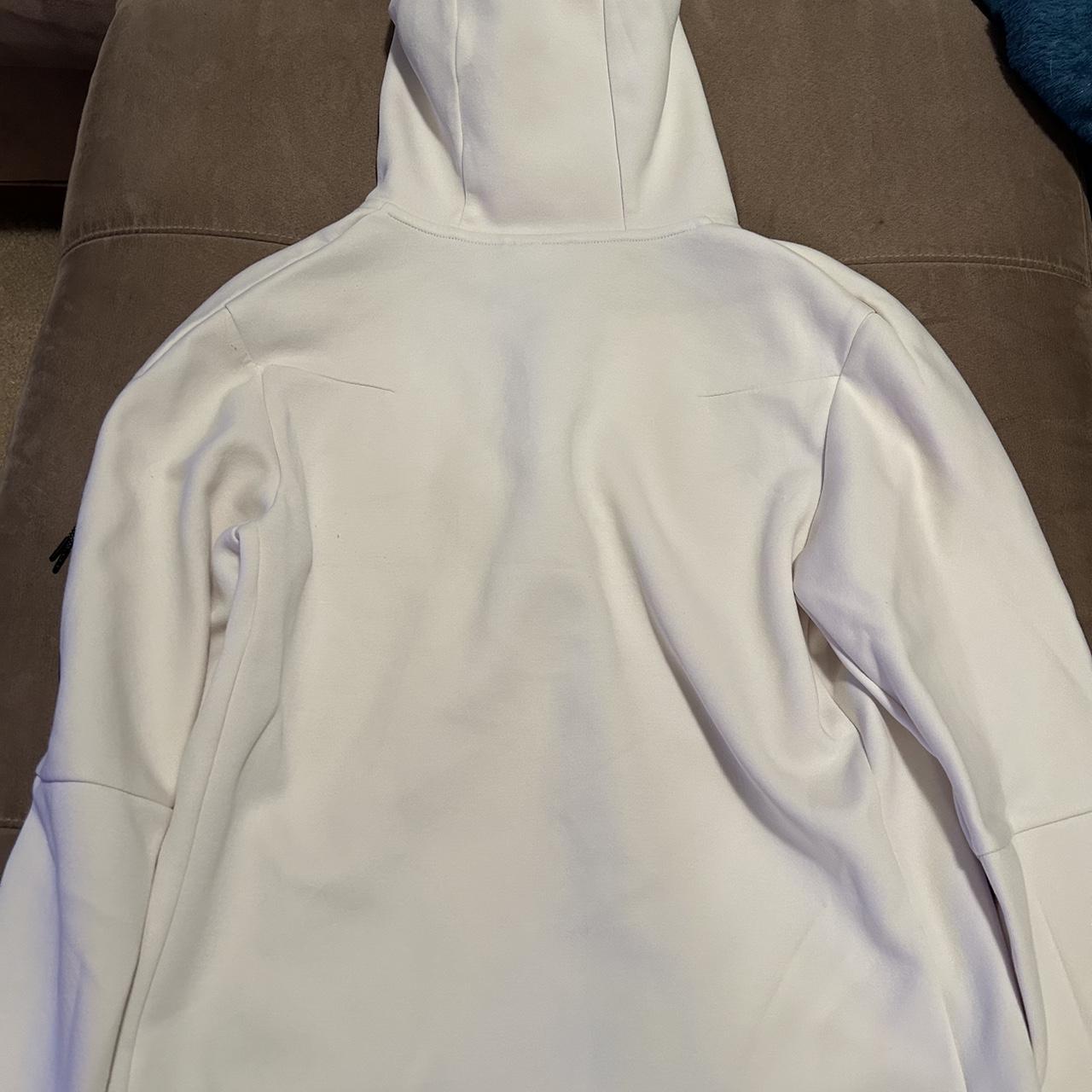 white nike tech size small #nike #sweatshirt... - Depop