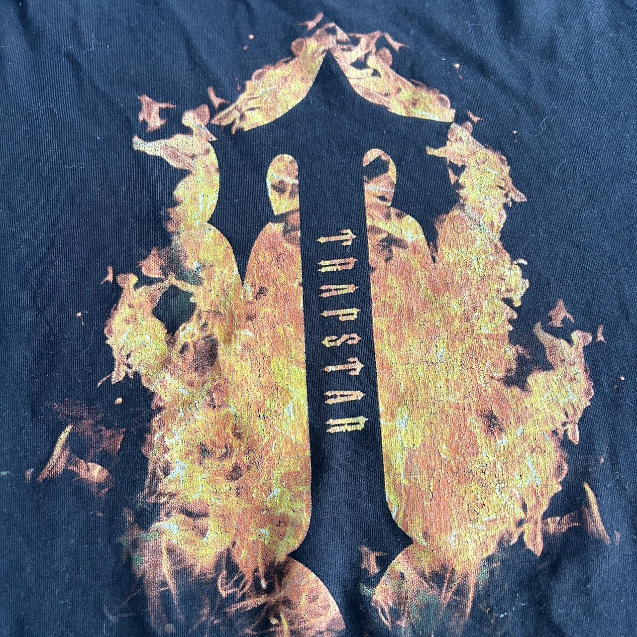 Trapstar Flame T Shirt Rare Size small Good... - Depop