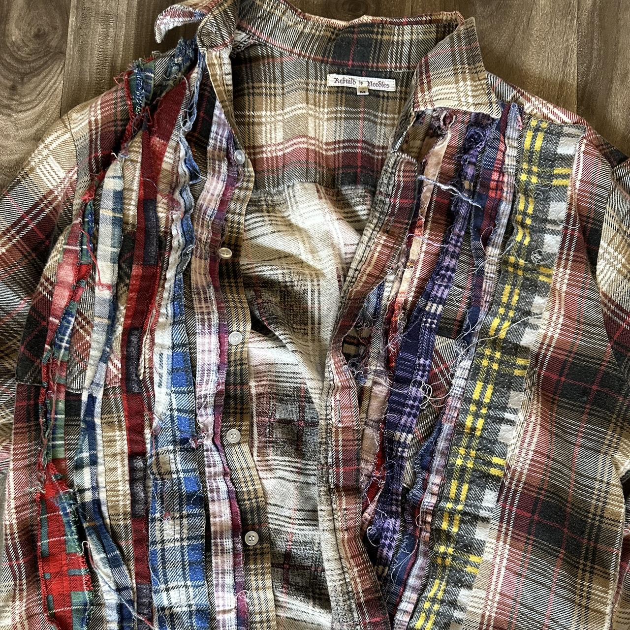 rebuild by needles flannel size medium great... - Depop