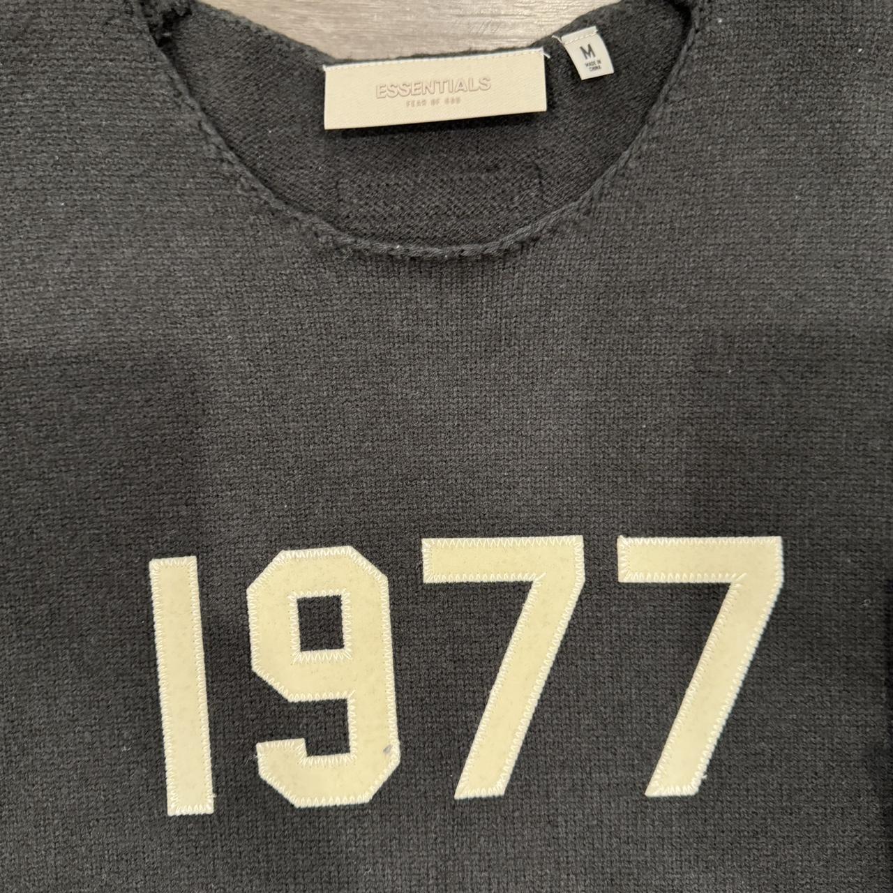 Essentials 1977 black crewneck sweatshirt #sweatshirt - Depop
