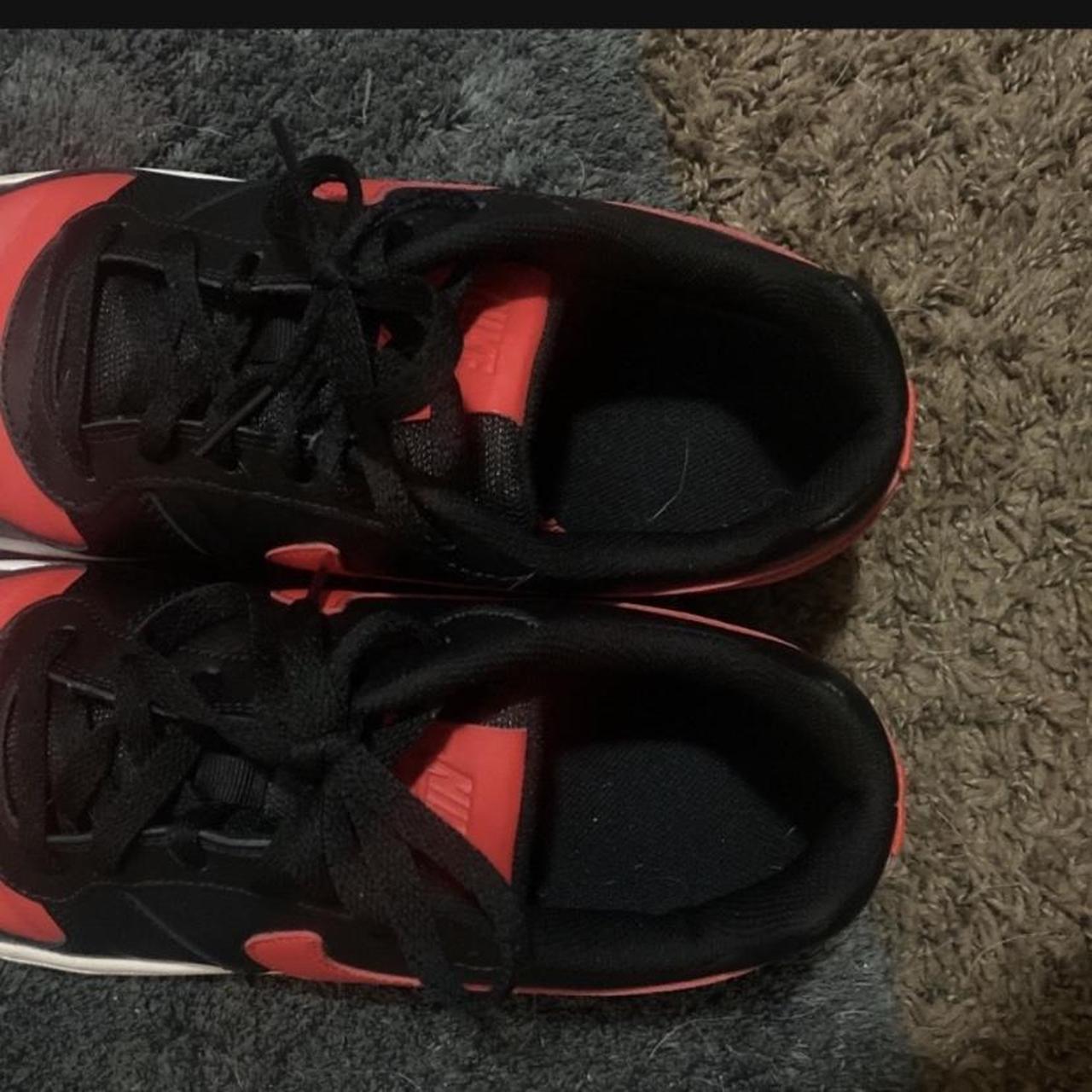 Nike Unisex stylish shoe. Red and black, very very... - Depop