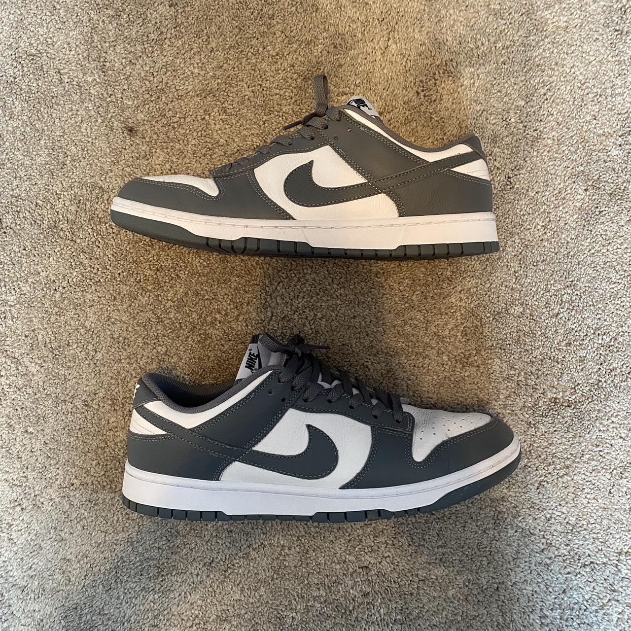 Nike Dunk Low By You Custom Cool Grey Panda #dunk... - Depop