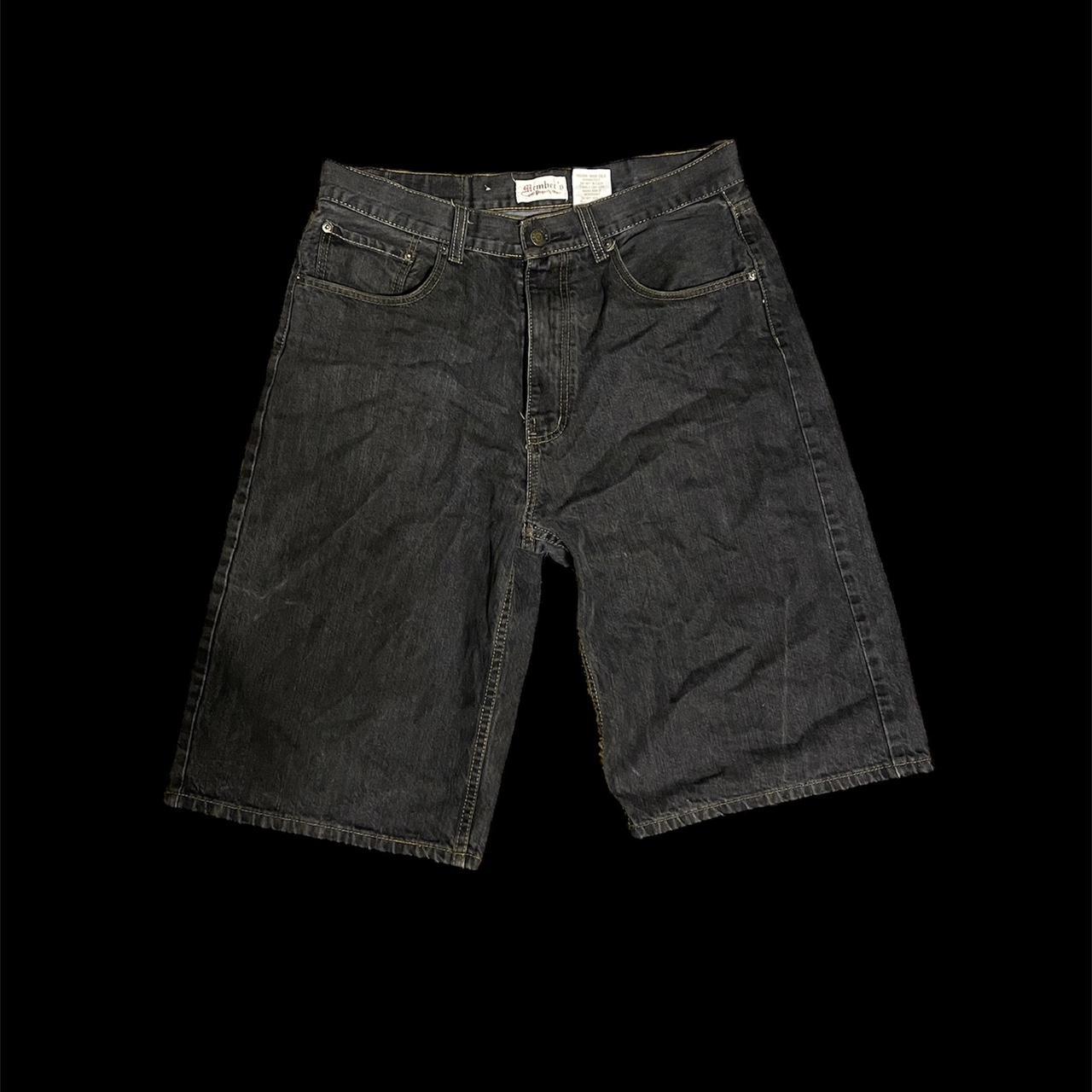 Member Property Long Denim Jorts Size: 34 Color:... - Depop