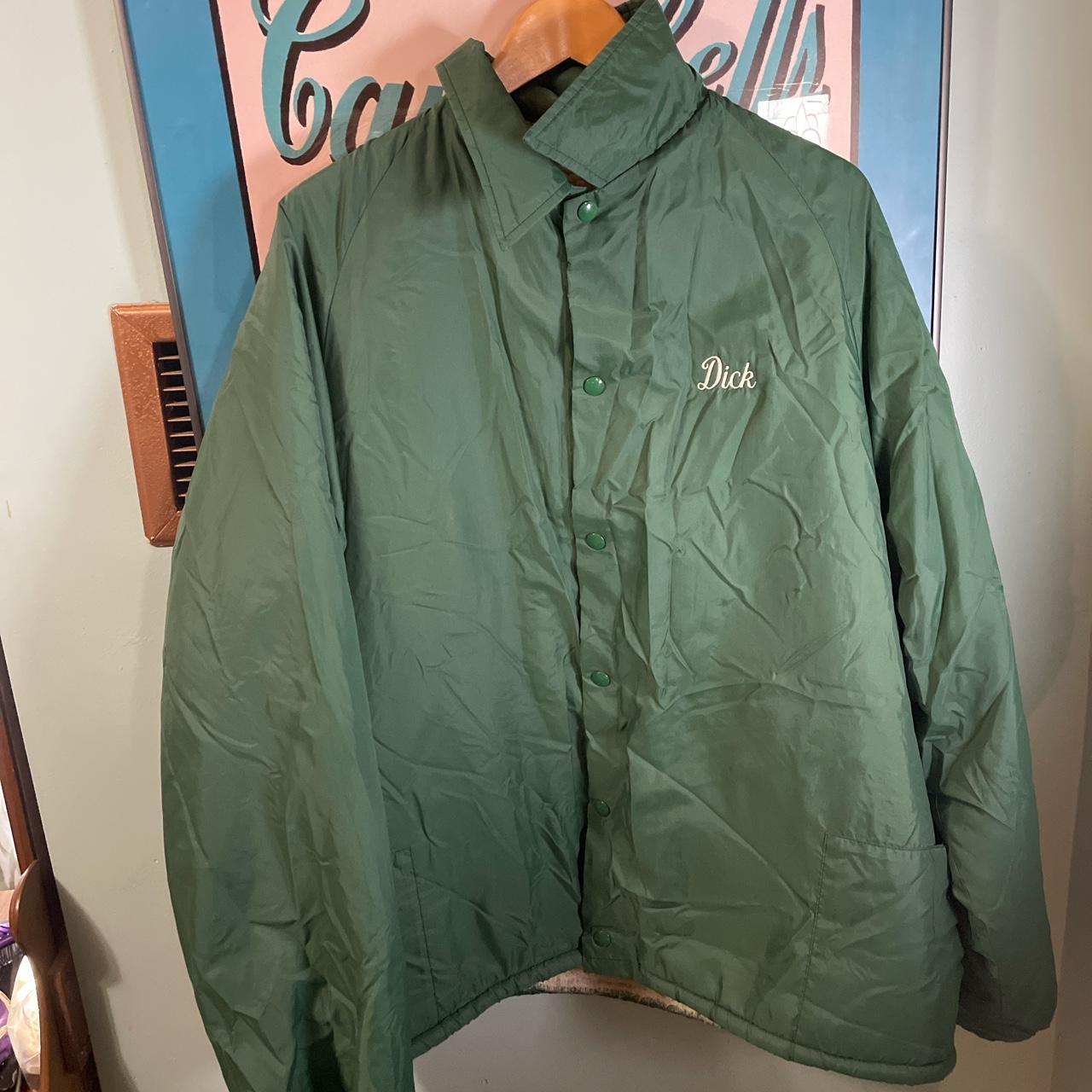 Vintage Green jacket Size 2XL Lenth:29 Width:28 - Depop