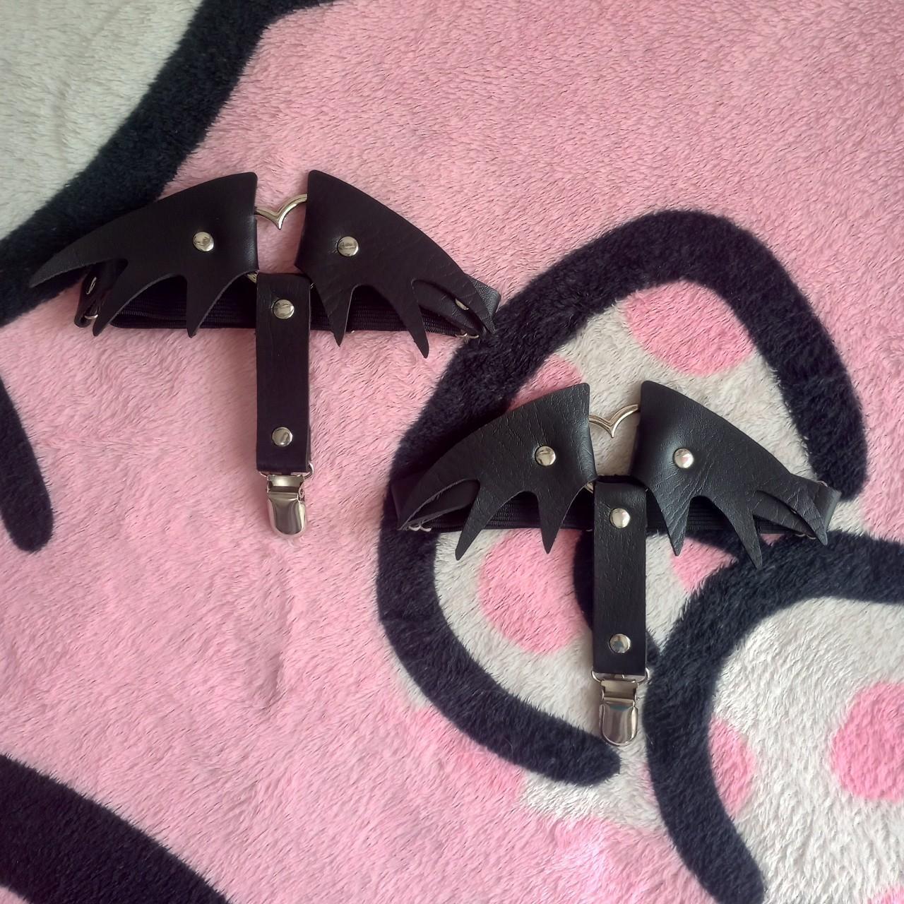 💎 DEPOP PAY ONLY 💎 cute heart and bat wing garters.... - Depop