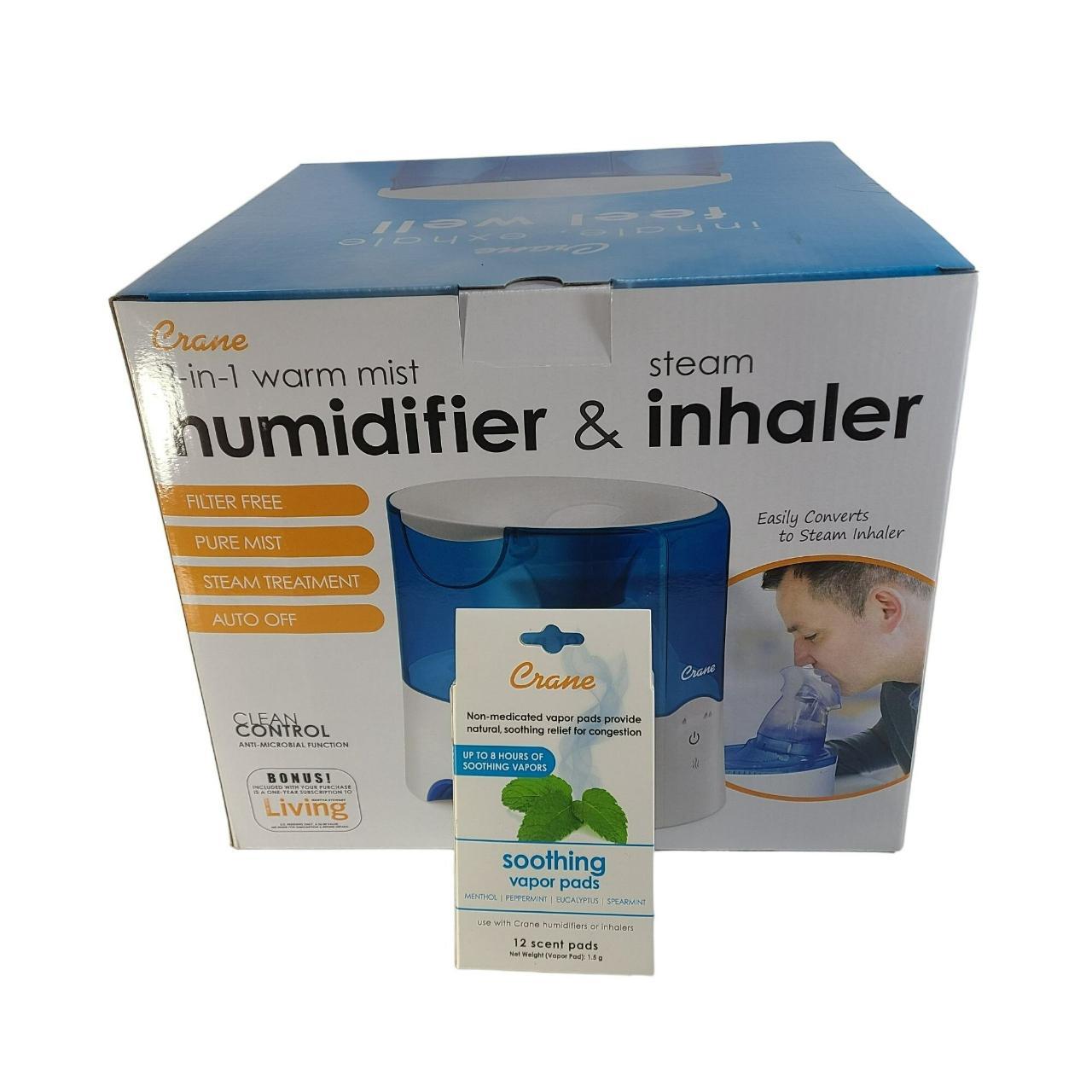 Crane 2 in 1 Warm Mist Humidifier & Steam Inhaler .5... - Depop