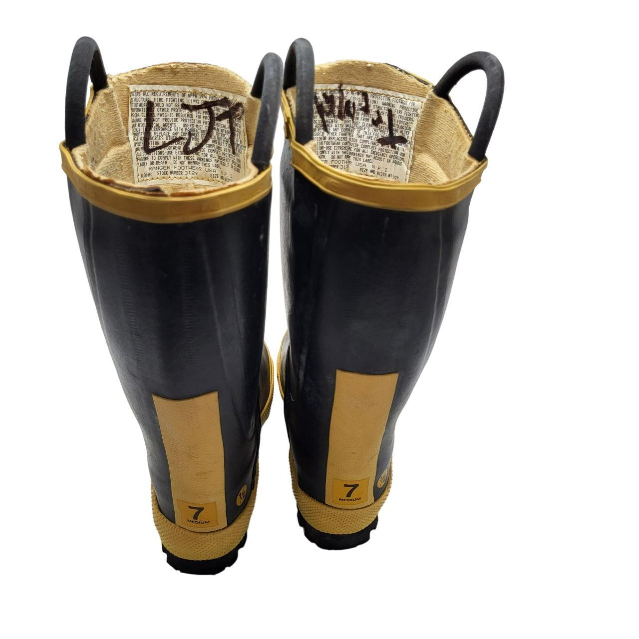 Vintage Ranger FireWalker Rubber Firefighter Boots... - Depop
