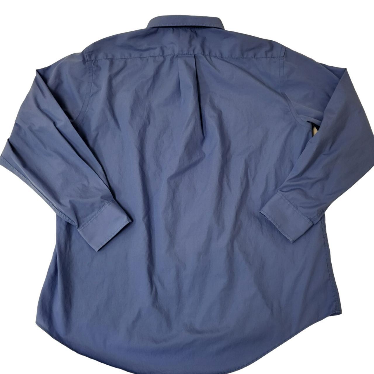 George Button Down Dress Shirt Longsleeve Blue Men's... - Depop