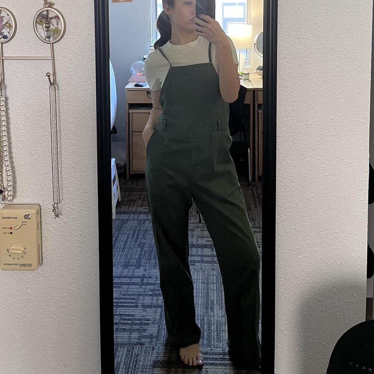 Vintage Overalls Unique back design Size: M... - Depop