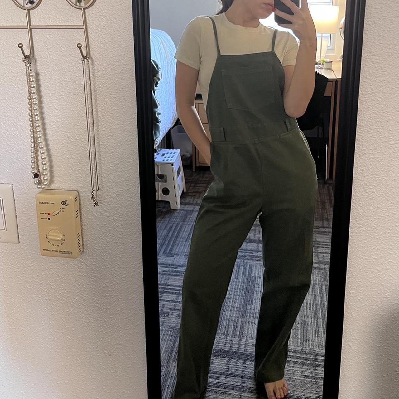 Vintage Overalls Unique back design Size: M... - Depop