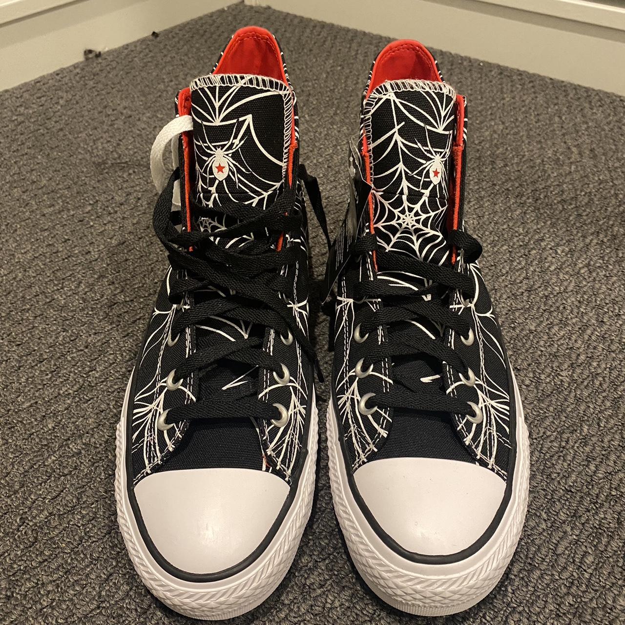 Original converse Spiderweb high tops. Comes with... - Depop