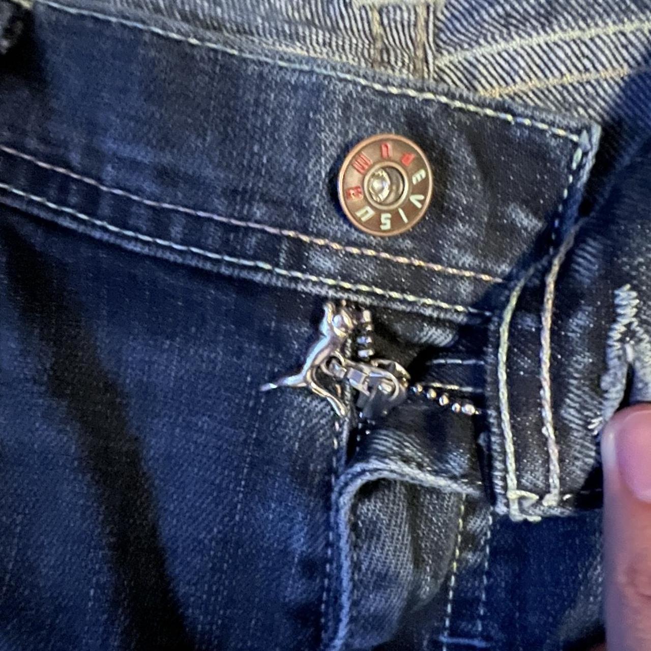 Vintage Y2K Evisu x Puma Denim Jeans Size: 29x32... - Depop