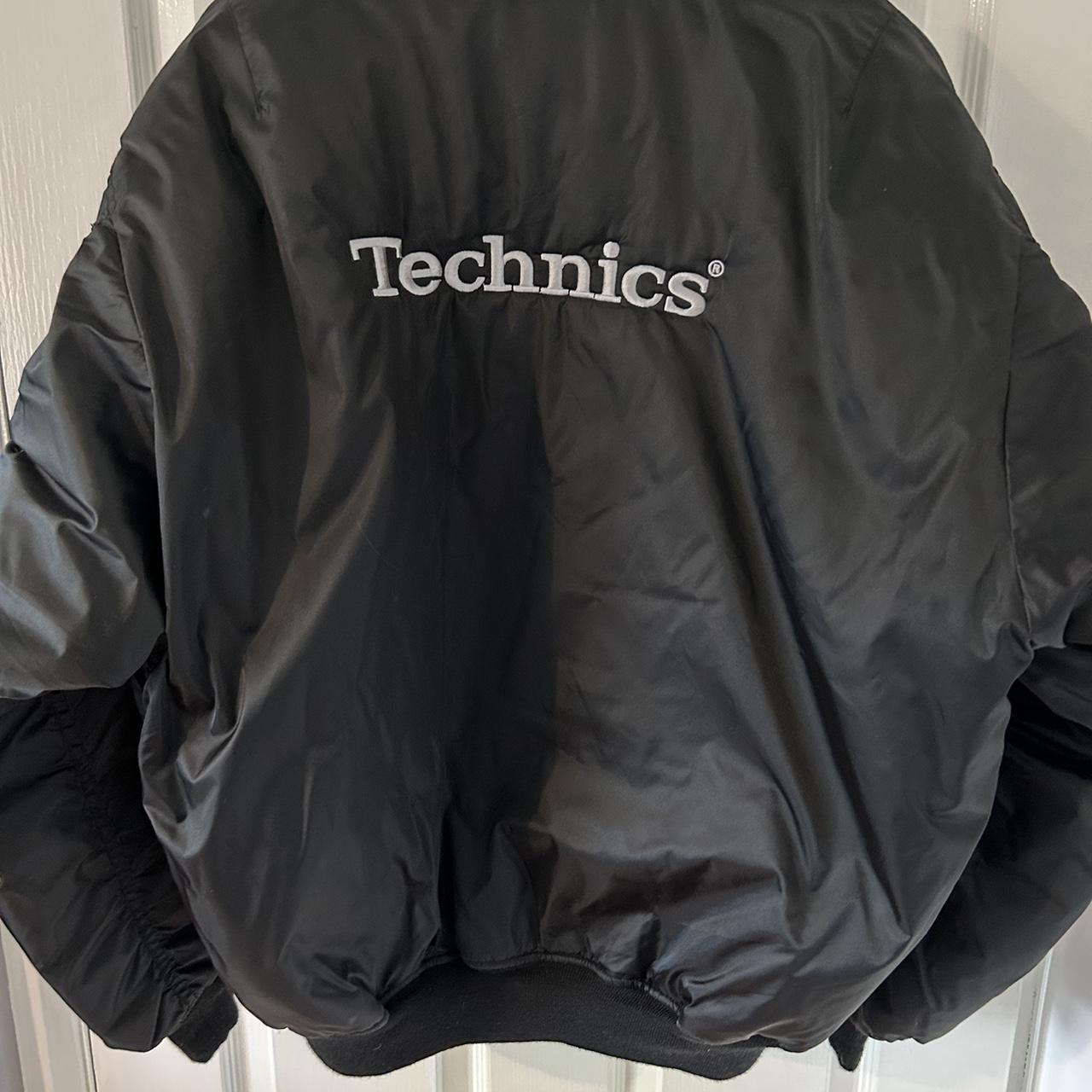 Technics Black Bomber Jacket. Size Large. Excellent... - Depop