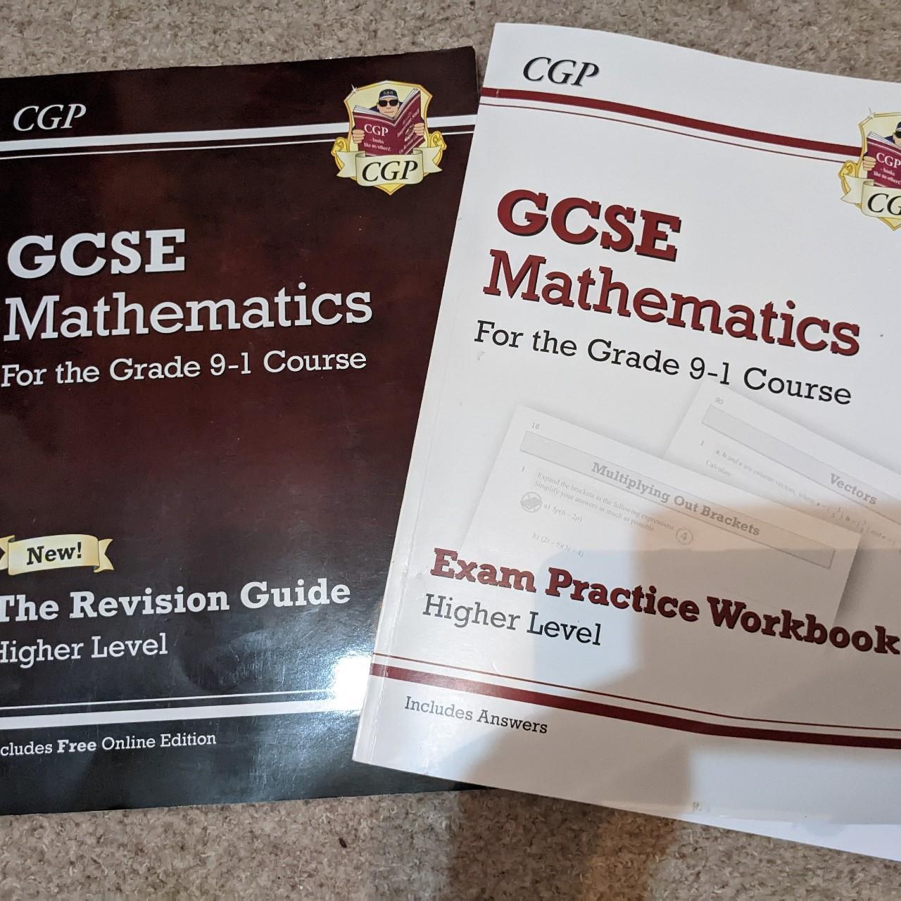 GCSE maths - CGP revision guide - CGP workbook - Depop