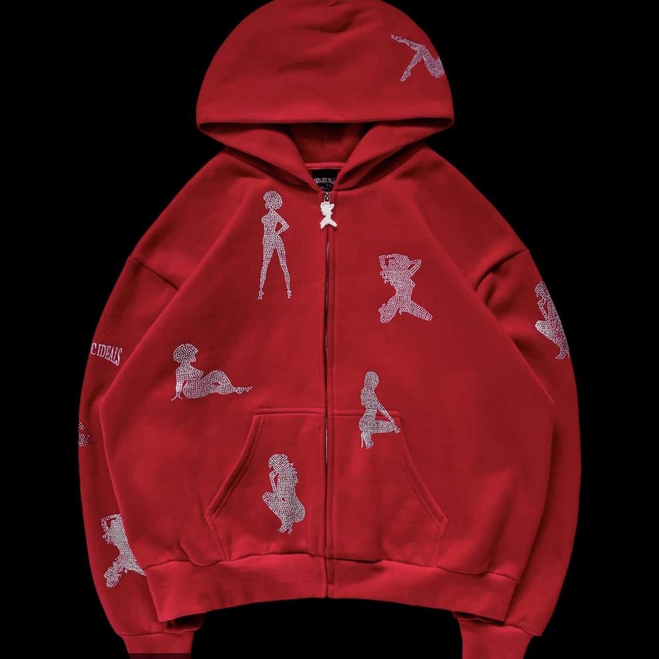 Named Collective Women's Red Hoodie | Depop