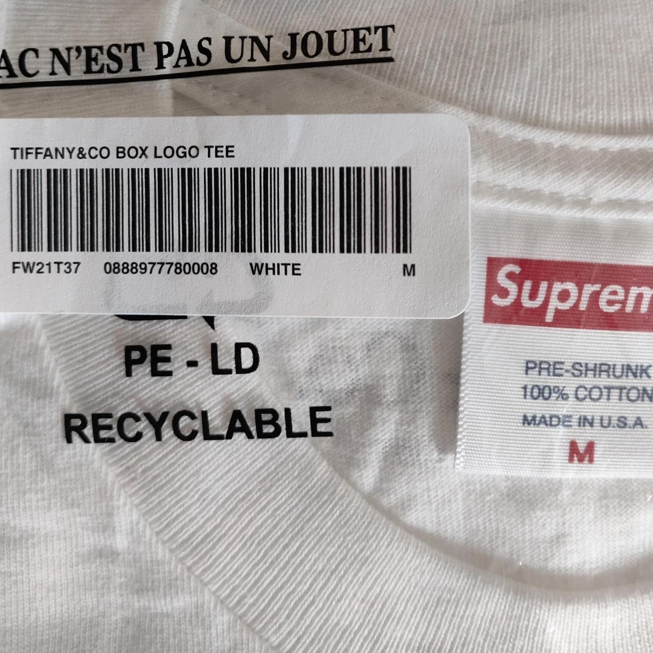 Supreme x Tiffany box logo, never worn, as new | Depop