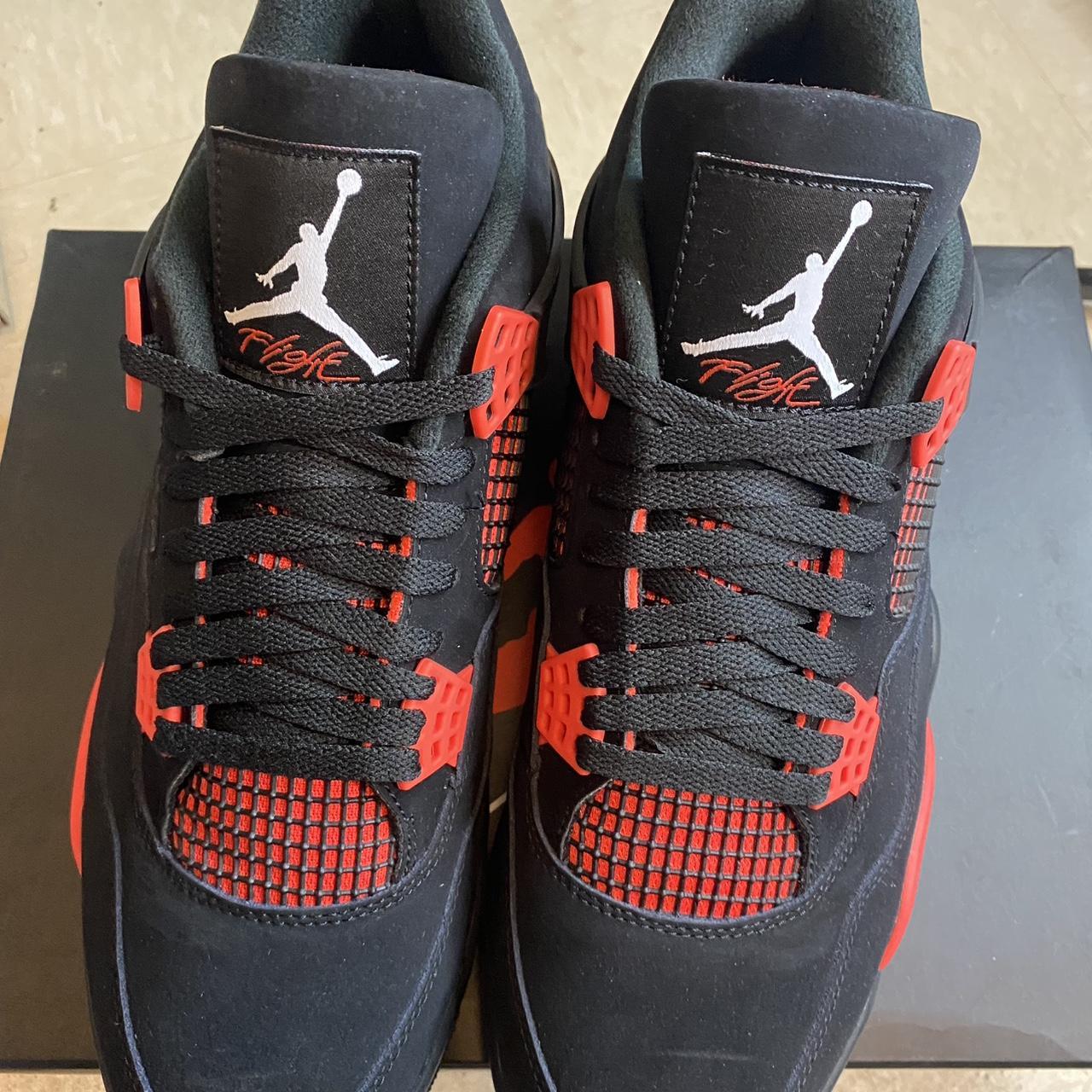 Jordan 4 Red Thunders Size 11 BOX INCLUDED | Depop
