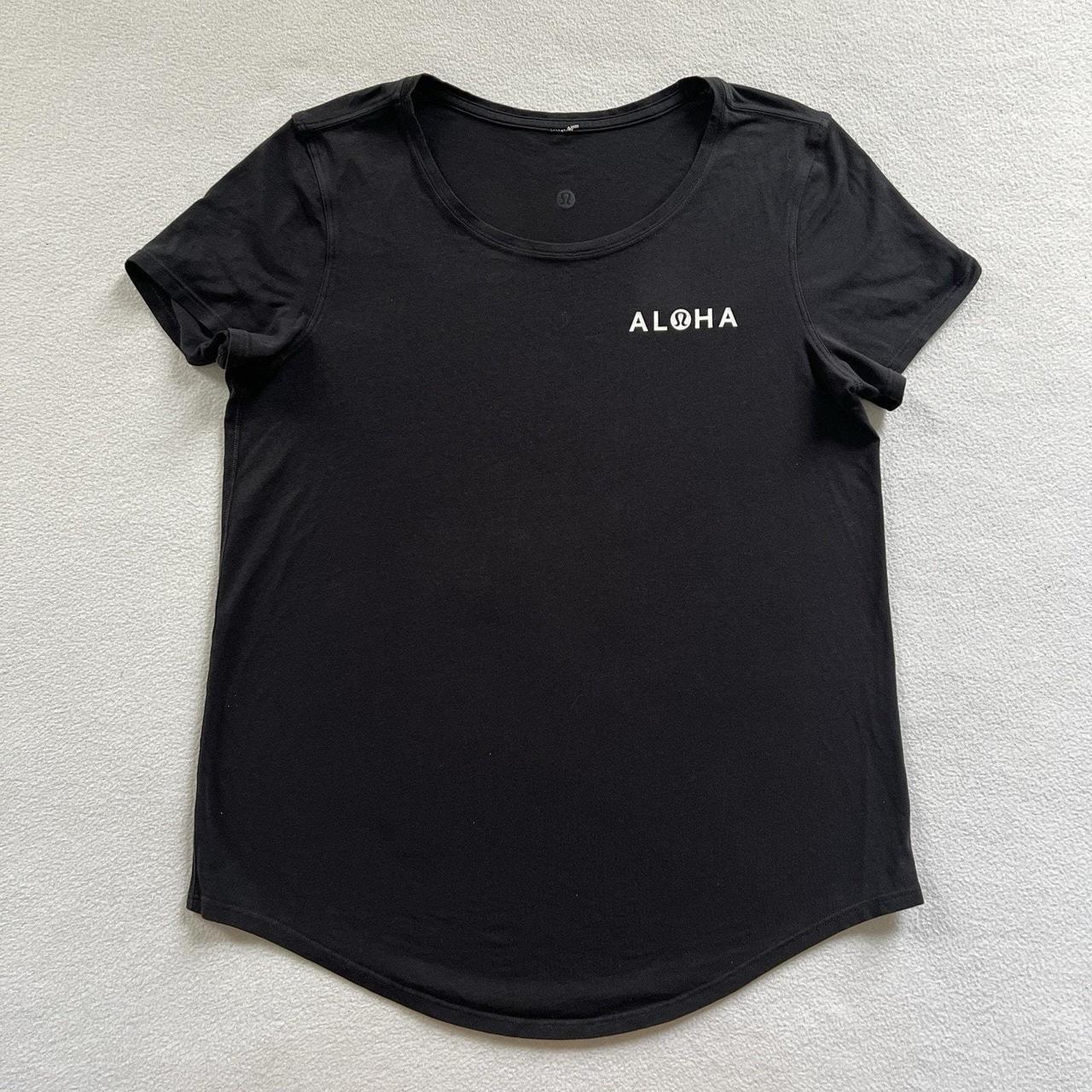 Lululemon Aloha Women Black Love Crew III Pima... | Depop