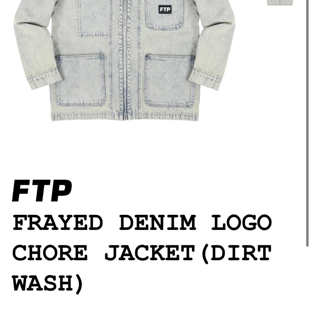FTP DENIM LOGO CHORE JACKET (DIRT... - Depop