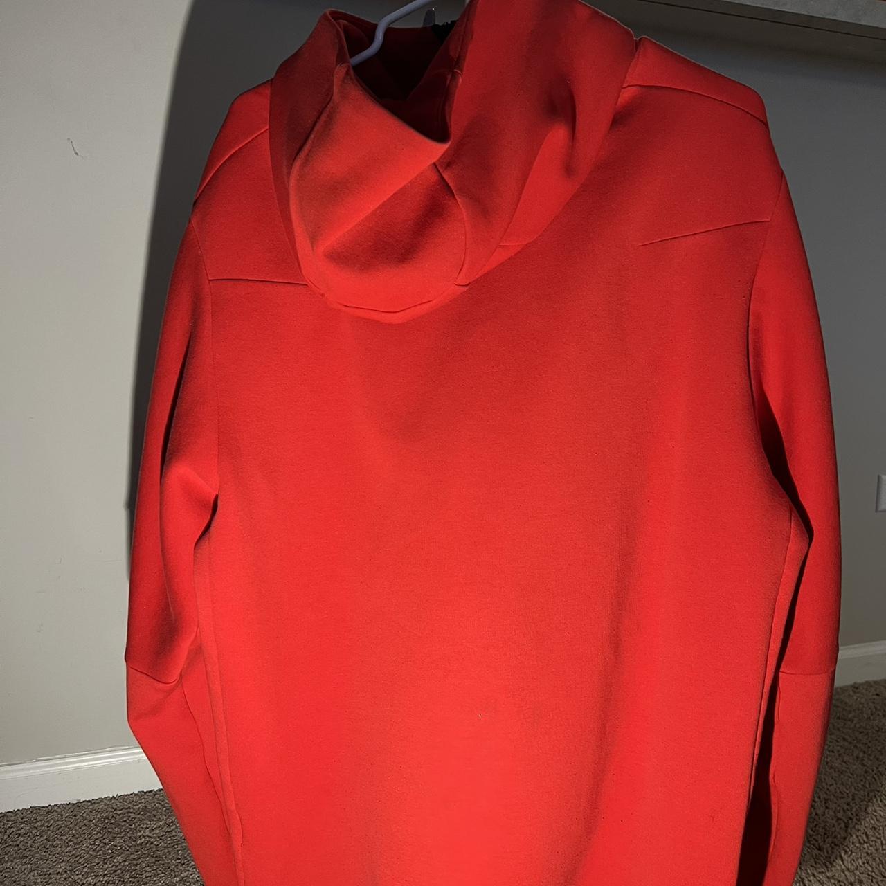 Nike red tech fleece hoodie - Depop