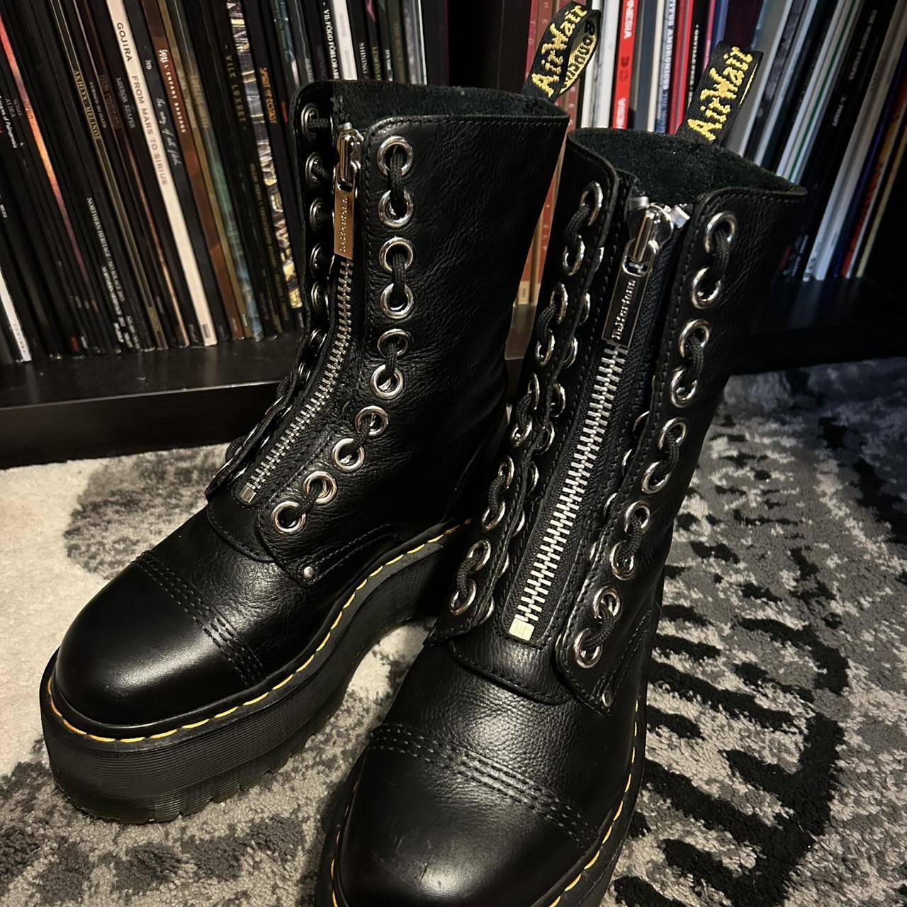 Doc Martens “Sinclair Hi Max” 10 eye zip-up boots.... - Depop
