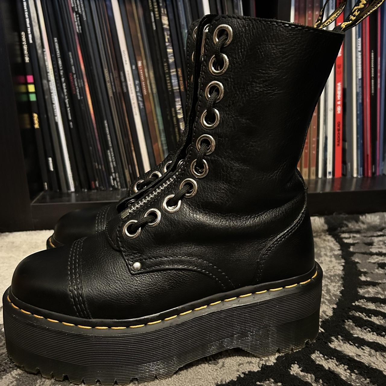 Doc Martens “Sinclair Hi Max” 10 eye zip-up boots.... - Depop