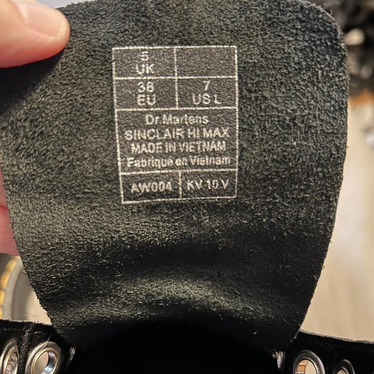 Doc Martens “Sinclair Hi Max” 10 eye zip-up boots.... - Depop