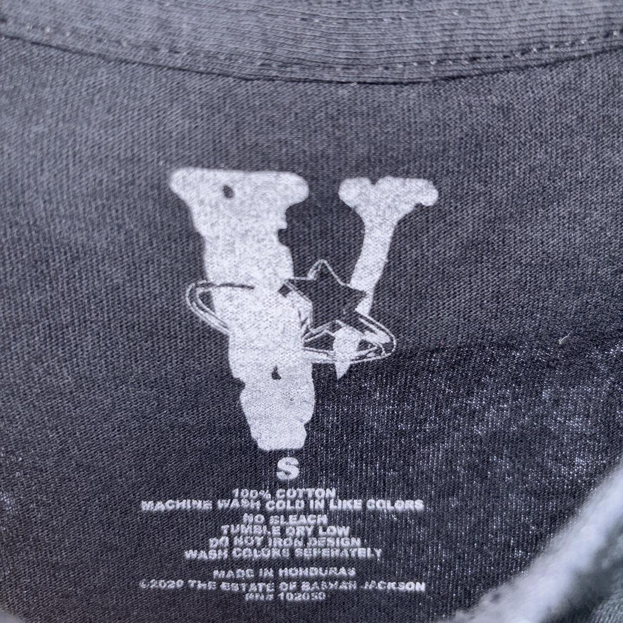 Vlone x Virgil Abloh black and blue rose rose... - Depop