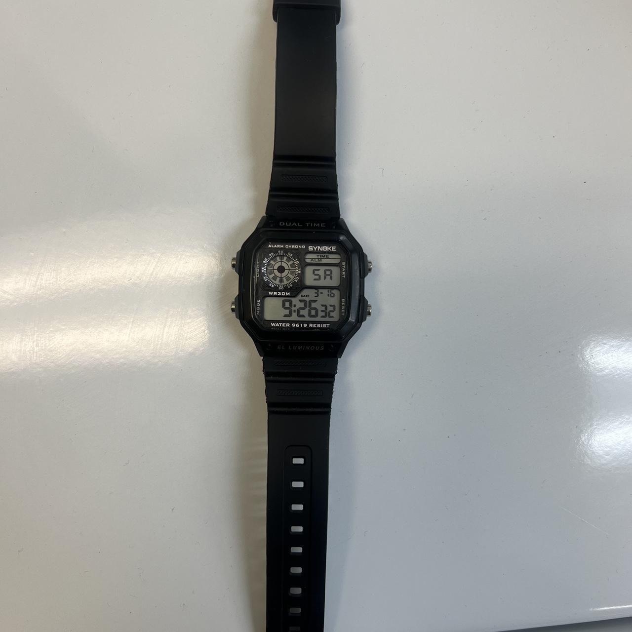 New Casio AE1200WH-1A Men's Black Resin Strap World... - Depop