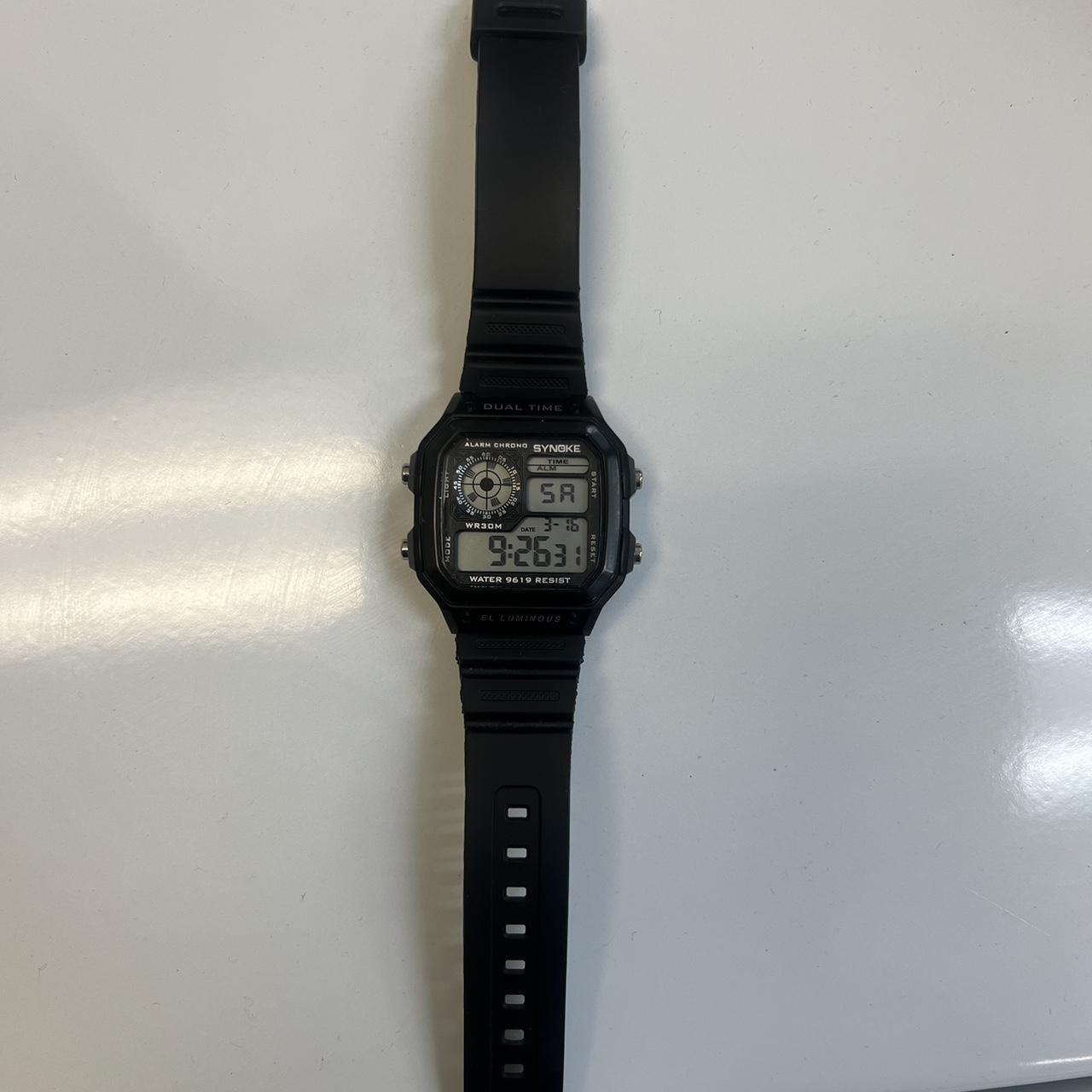New Casio AE1200WH-1A Men's Black Resin Strap World... - Depop