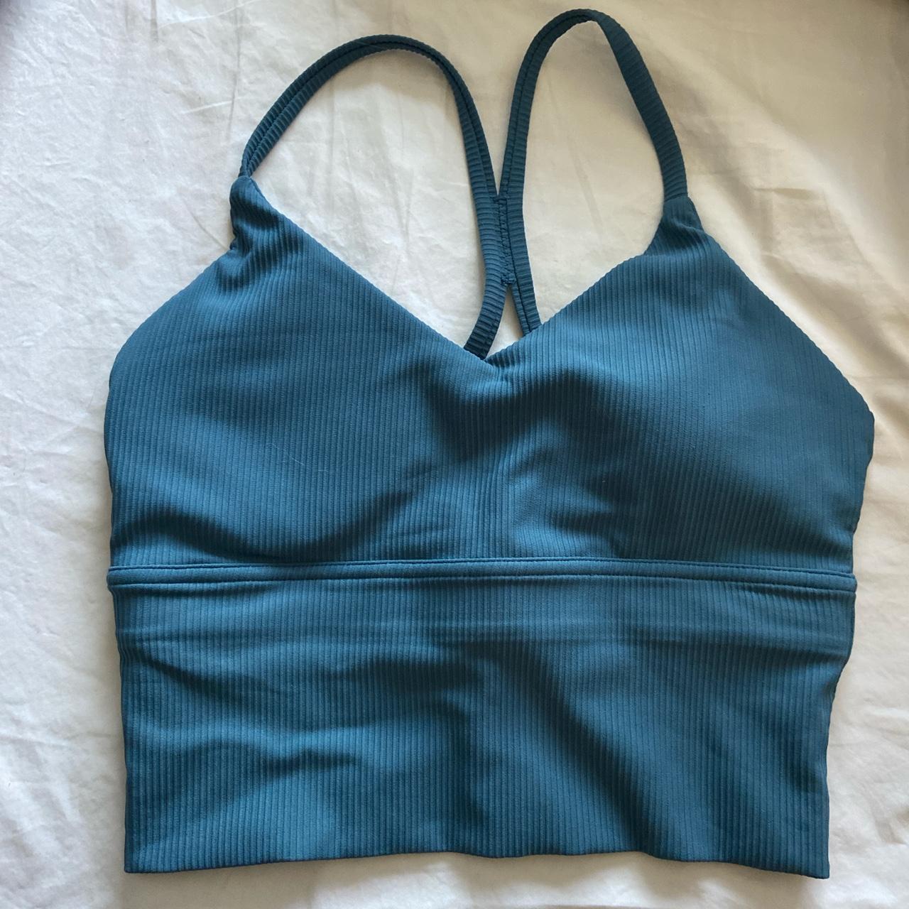 Halara Tank - SIZE: small - cropped - built in bra... - Depop