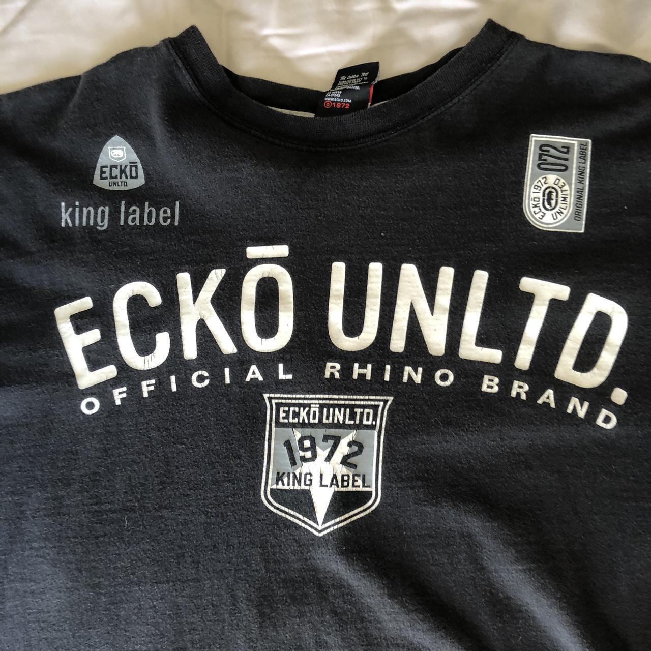 Black Ecko Unltd T-Shirt L - fits baggy T-shirt... - Depop