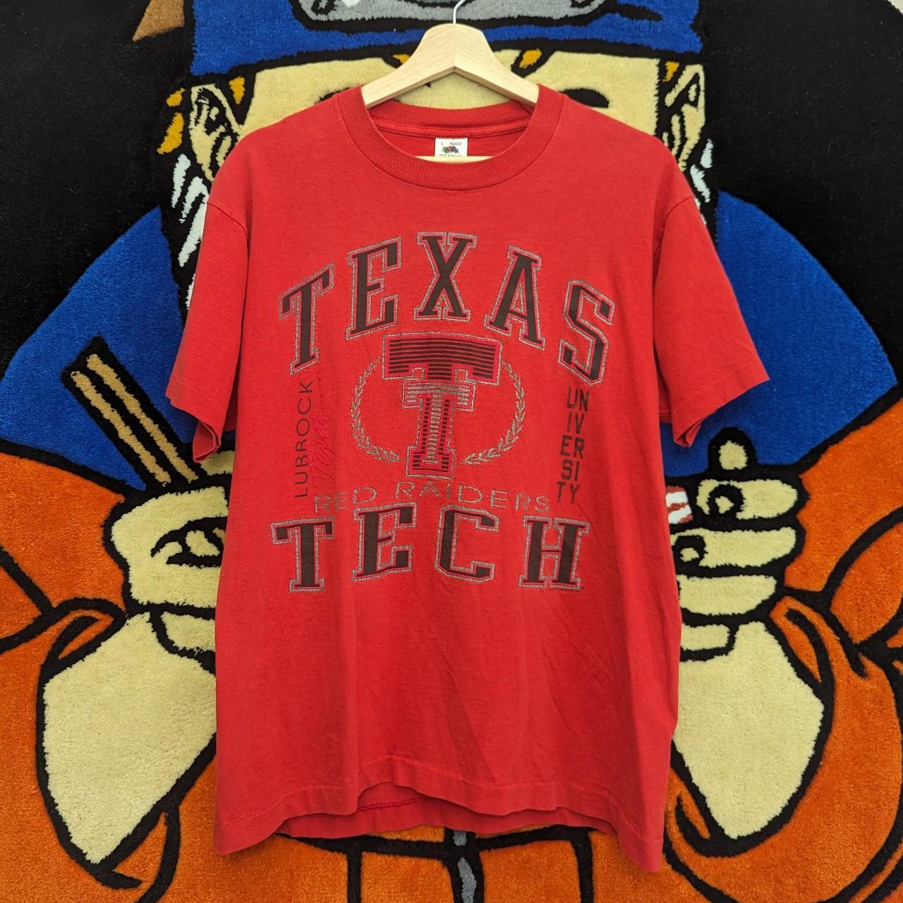 Vintage 1990s Texas Tech University Shirt Tags:... - Depop