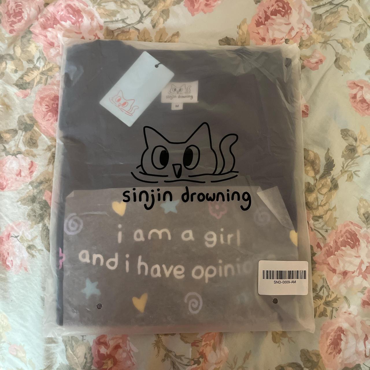 Sinjin drowning sold out merch “I am a girl and I... | Depop