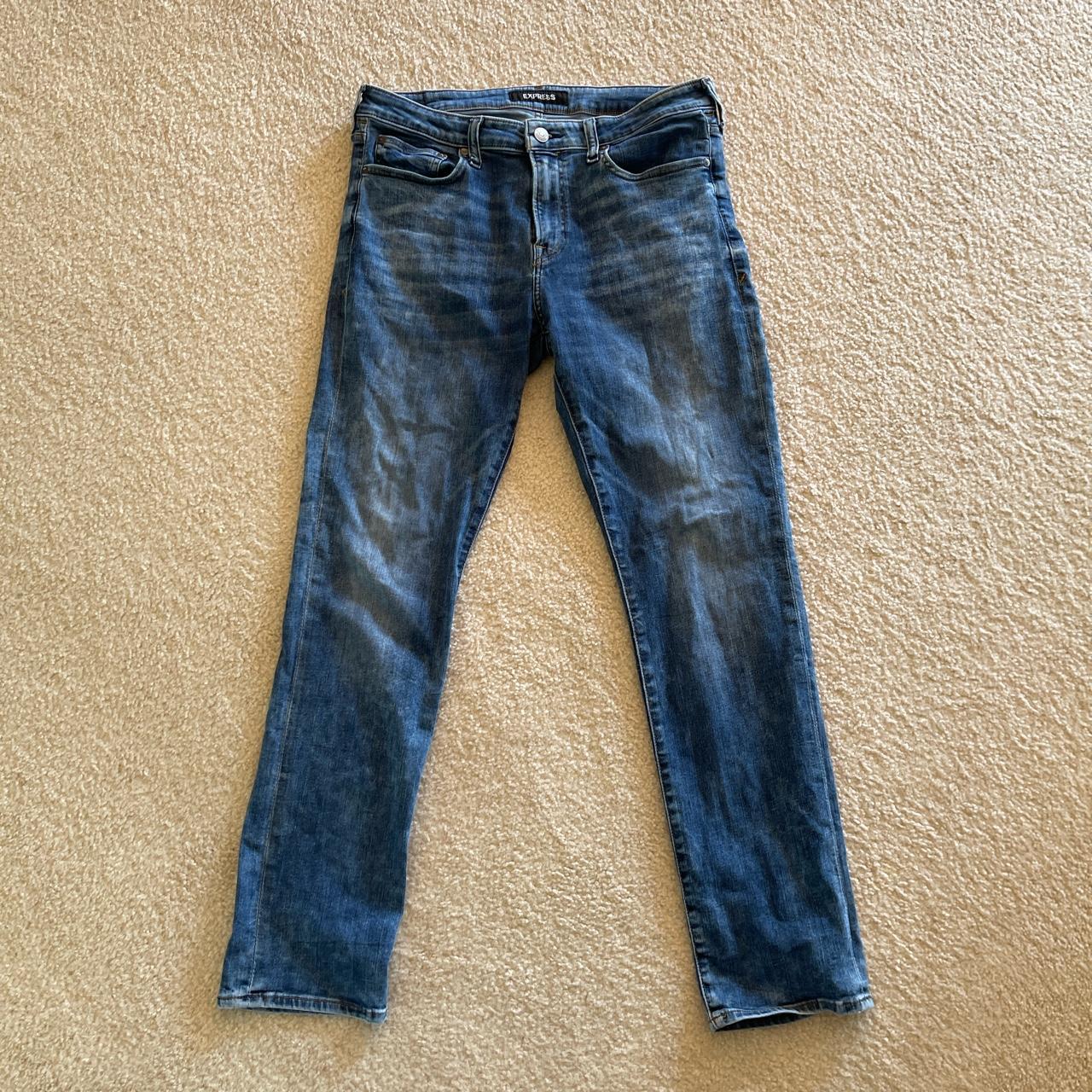 Express Jeans Slim Fitted Hyper stretch Size 34W x 32L - Depop