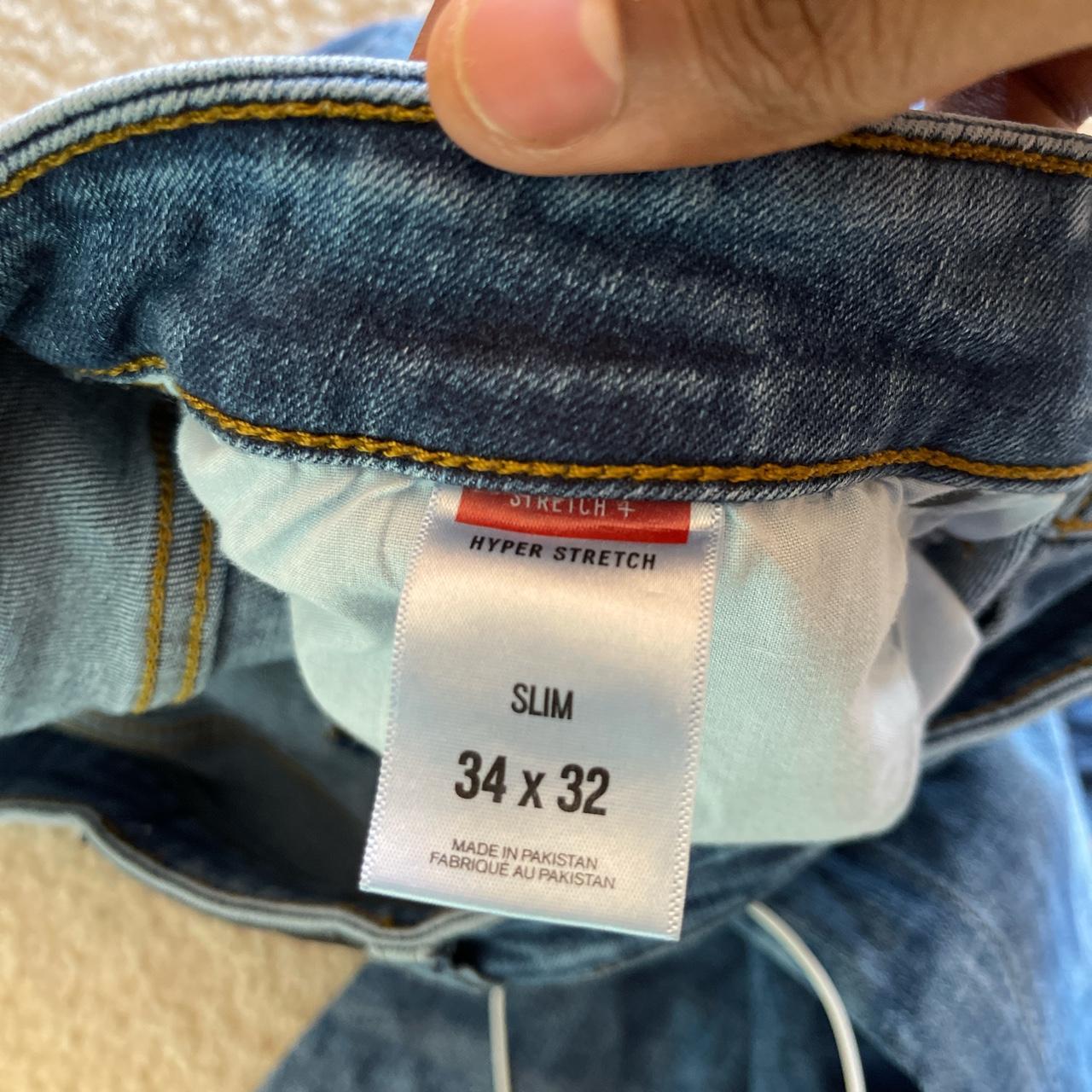 Express Jeans Slim Fitted Hyper stretch Size 34W x 32L - Depop