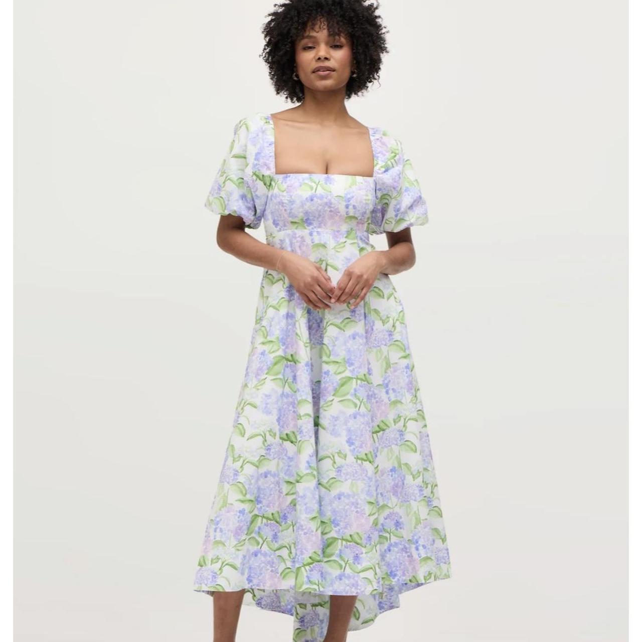 Hill House Home Blue Hydrangea Cotton dress. NWT... - Depop