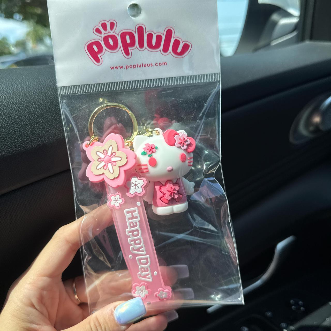Hello kitty sakura flower key chain #hellokitty #hk... - Depop