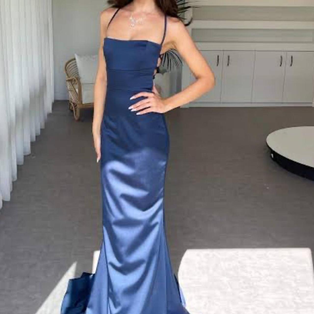 Gossip gowns Angela Navi satin gown Only worn once... | Depop
