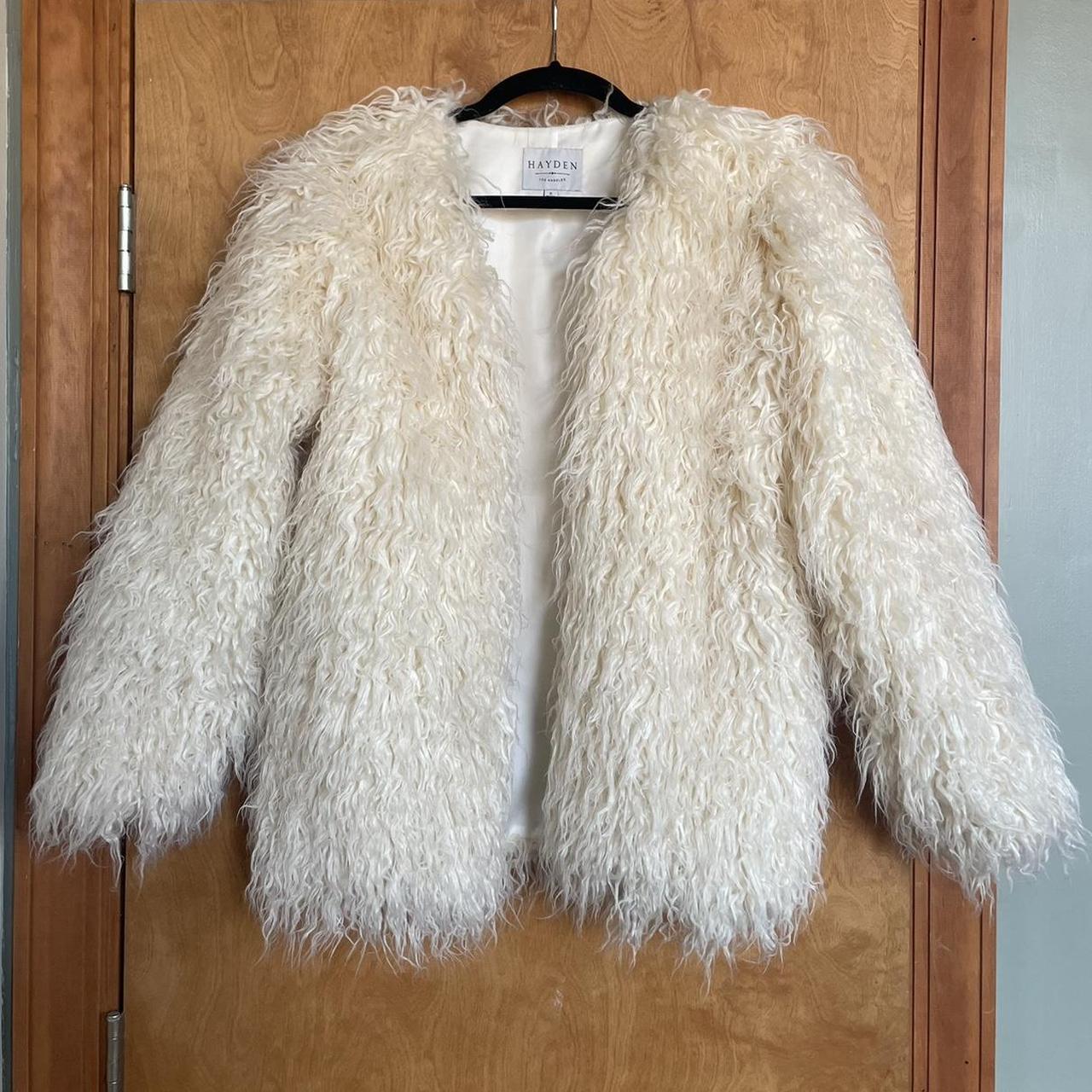 Oversized Faux Mongolian Shaggy Fur Coat So chic... - Depop