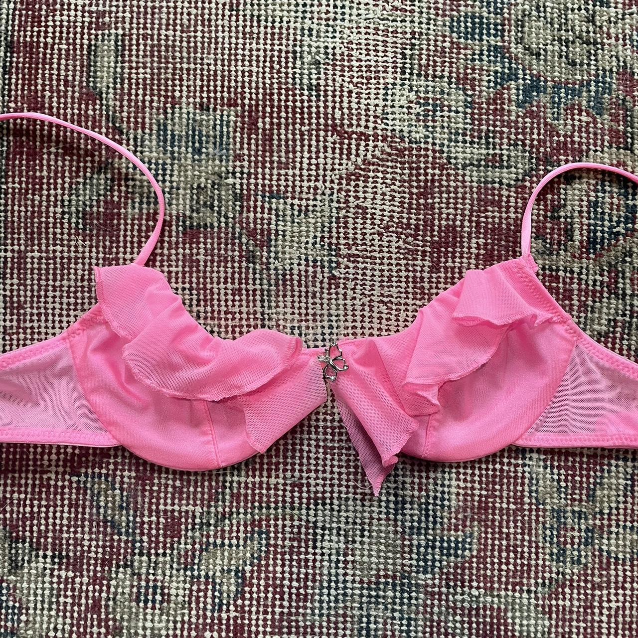 Out From Under Women's Pink Bra | Depop
